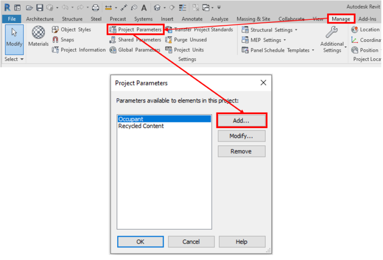 Types of Revit Parameters